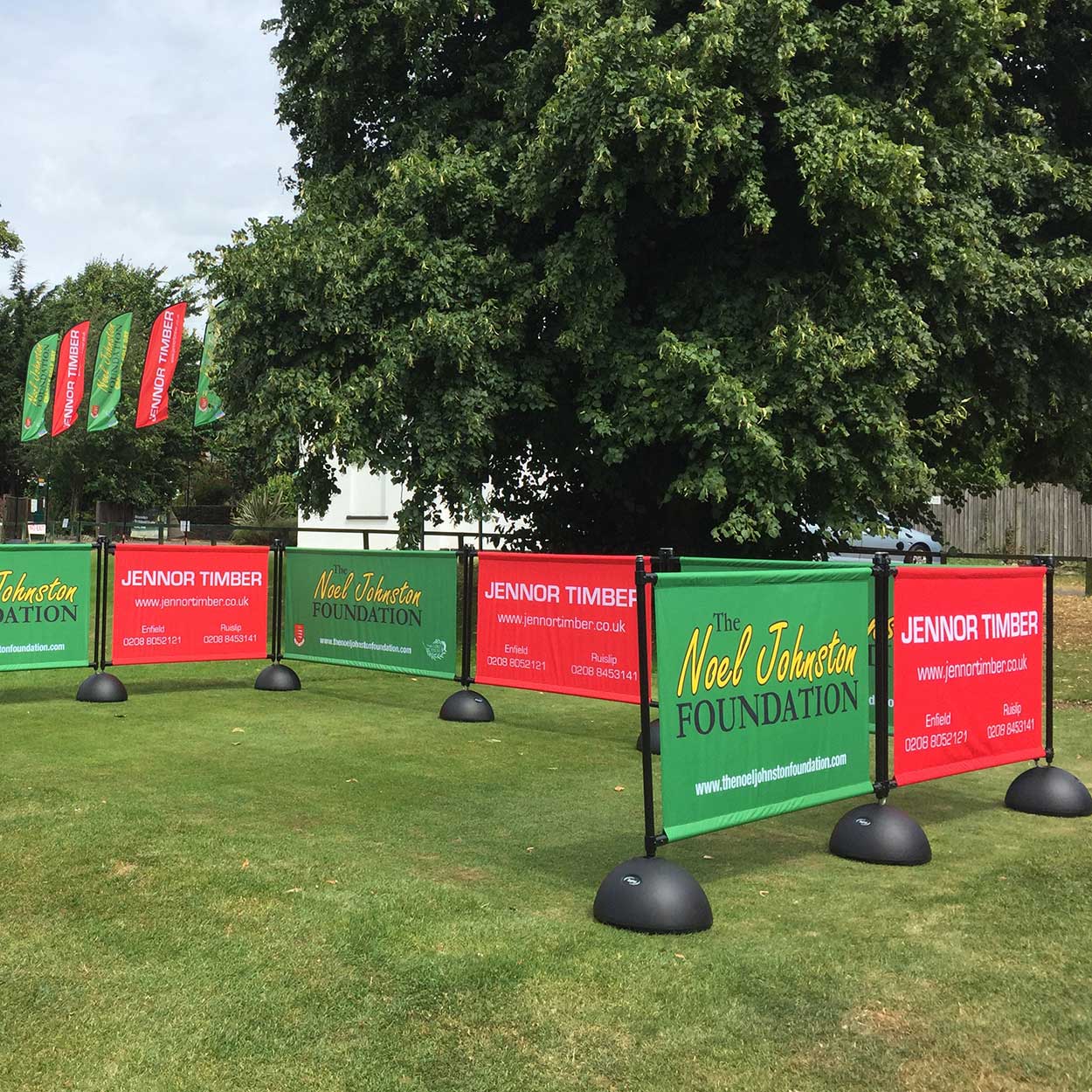 Stunning Euro Event Barrier - Zephyr Flags